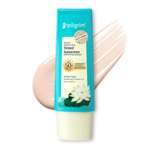 Korean White Lotus Tinted Sunscreen SPF 50+ PA++++