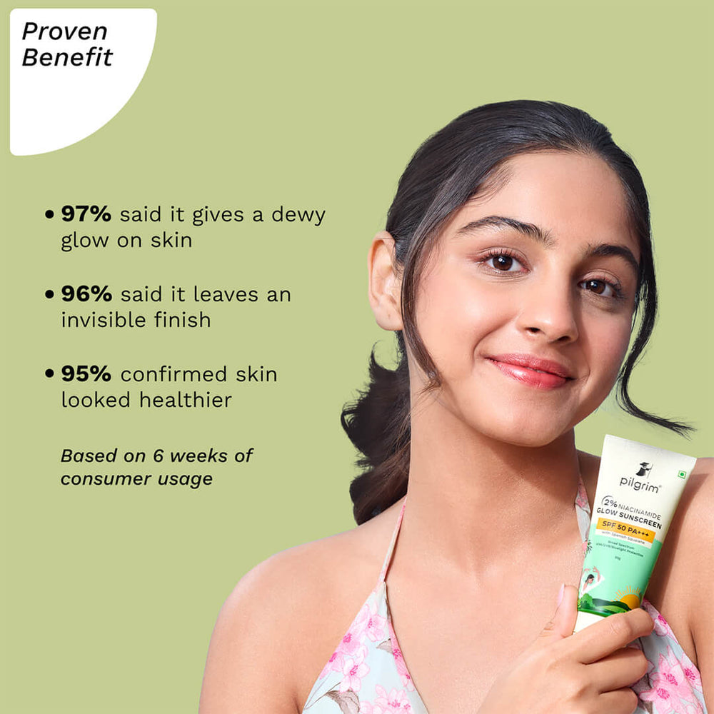 Buy 2% Niacinamide Glow Sunscreen SPF 50 Pa+++ Online