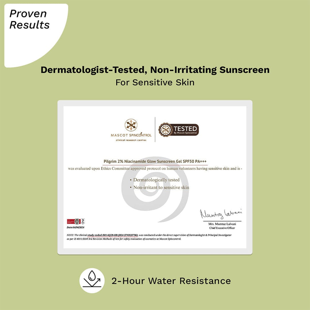 Buy 2% Niacinamide Glow Sunscreen SPF 50 Pa+++ Online