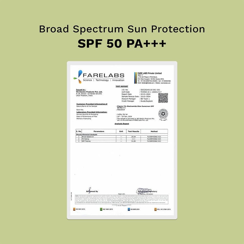 Buy 2% Niacinamide Glow Sunscreen SPF 50 Pa+++ Online