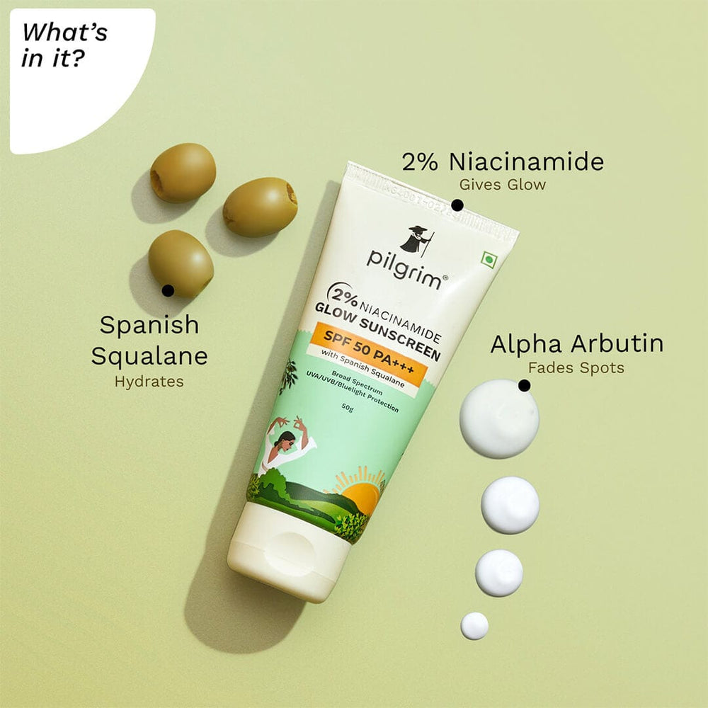 Buy 2% Niacinamide Glow Sunscreen SPF 50 Pa+++ Online