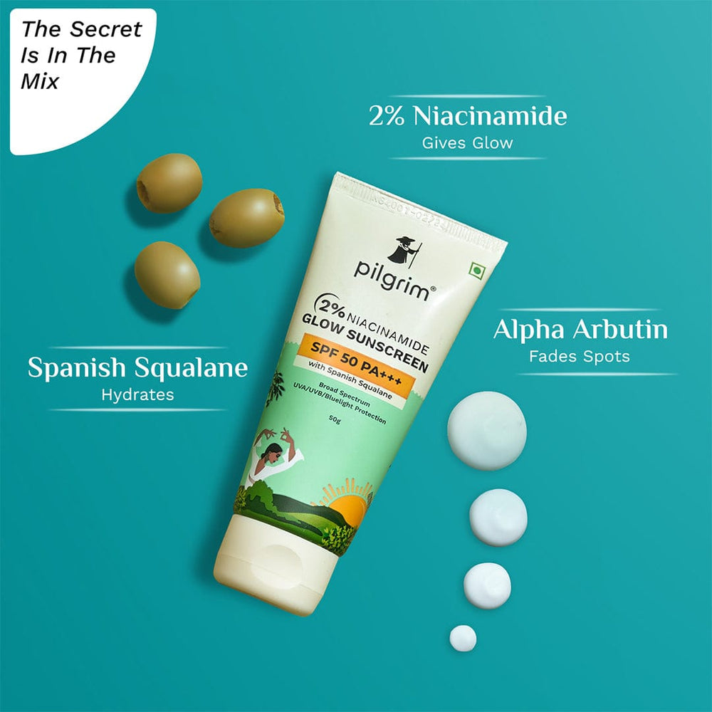 Buy 2% Niacinamide Glow Sunscreen SPF 50 Pa+++ Online