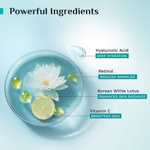 Buy Retinol Night Cream With Vitamin C & Hyaluronic Acid
