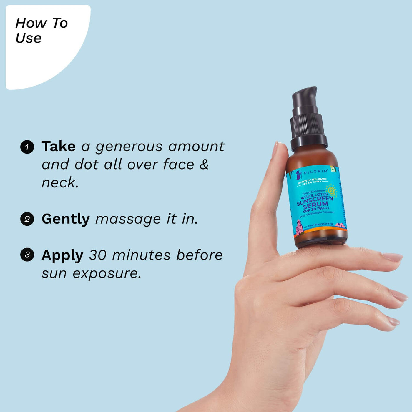 Buy White Lotus Sunscreen Serum SPF 30 PA+++ for Sun Protection