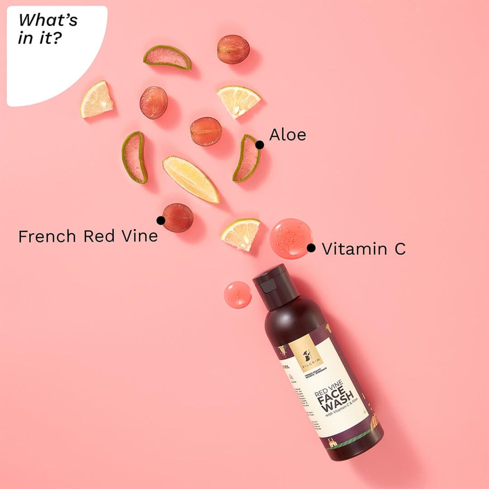 Buy Red Vine Face Wash With Vitamin C & Aloe Online